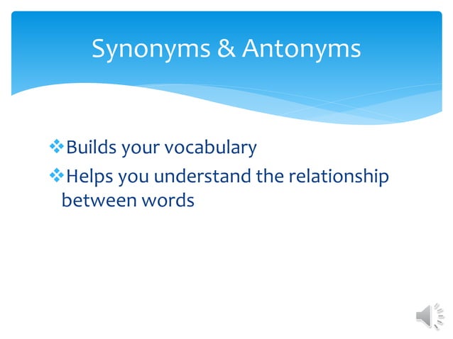 Synonyms & antonyms wagner | PPT