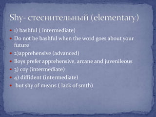 Synonyms of English words and examples.pptx