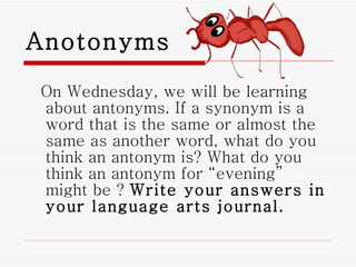 Synonyms power point | PPT