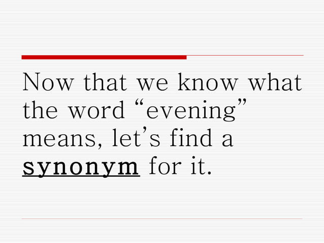 Synonyms power point | PPT