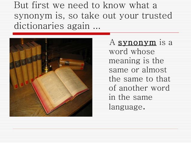 Synonyms power point | PPT