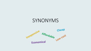 Synonyms training | PPT