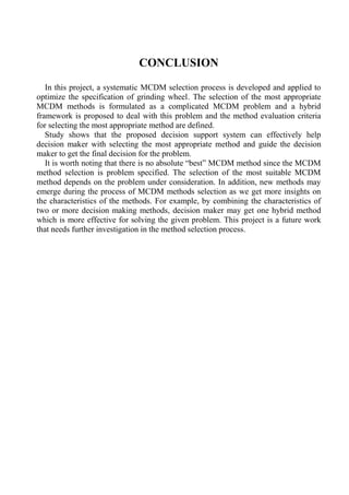 mcdm method | DOCX