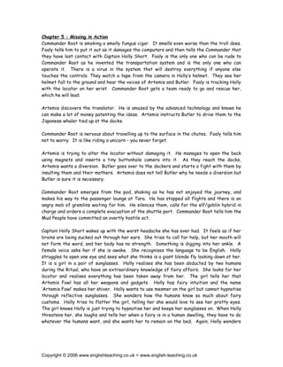 Artemis Fowl Chapter Synopisis | DOC