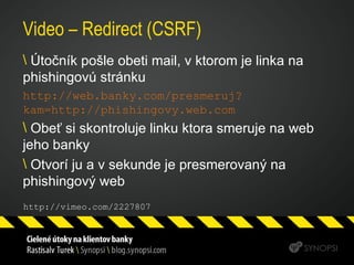 Cílené útoky na klienty banky | PPT