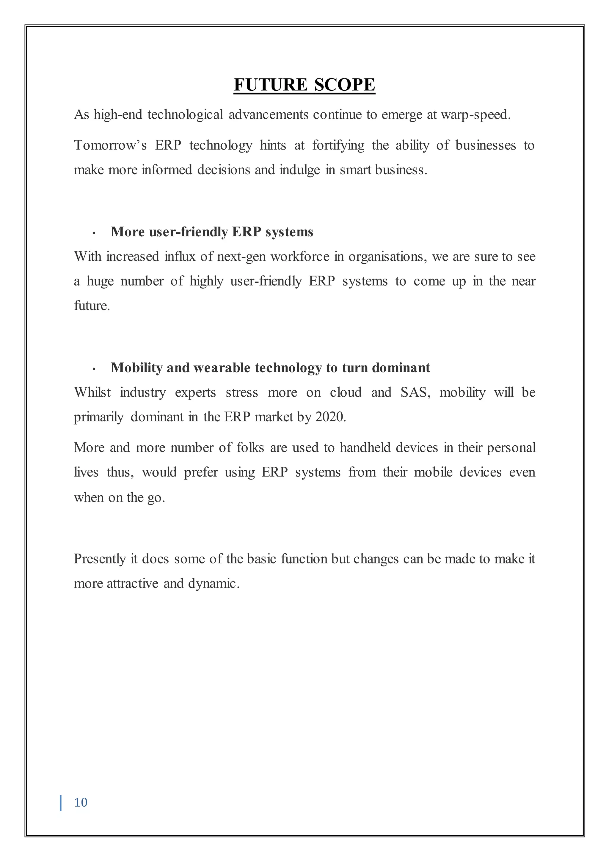 Synopsis Attendance ERP | DOCX | Computing | Technology & Computing