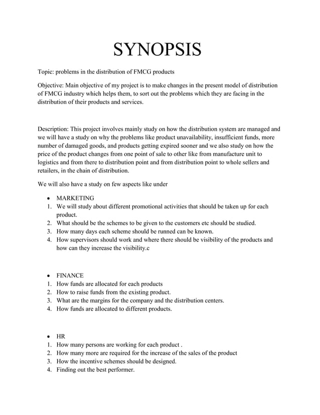 Synopsis | DOCX