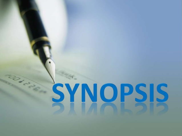 Synopsis | PPTX | Technology & Computing