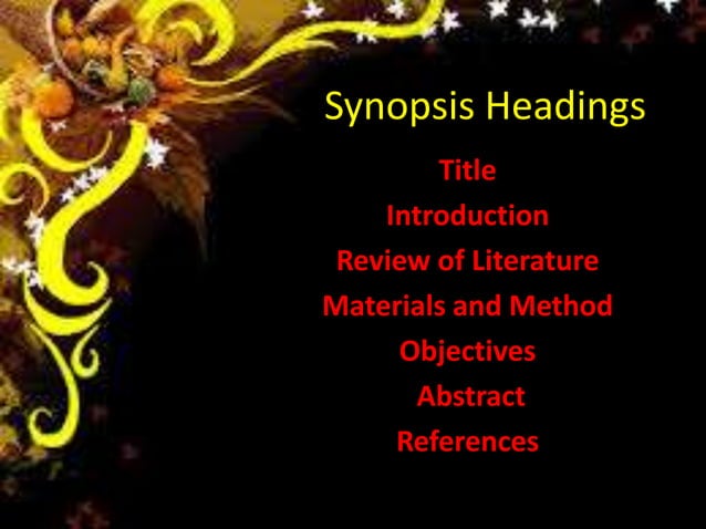 Synopsis | PPTX | Technology & Computing