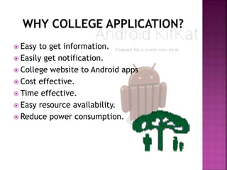 Android Synopsis | PPTX | Operating Systems | Computer Software and Applications