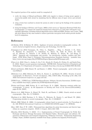 Final Year Project Synopsis: Post Quantum Encryption using Neural ...