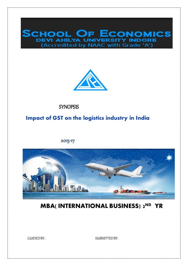 Synopsis sample for MBA | DOCX