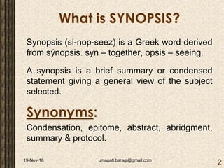 Synopsis
