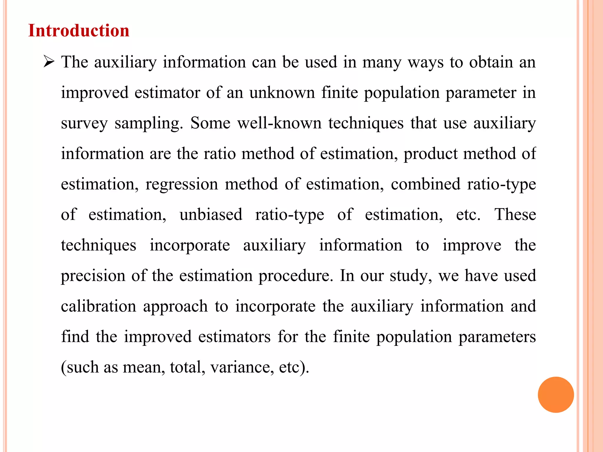 Calibration Approach For Parameter Estimation Pptx