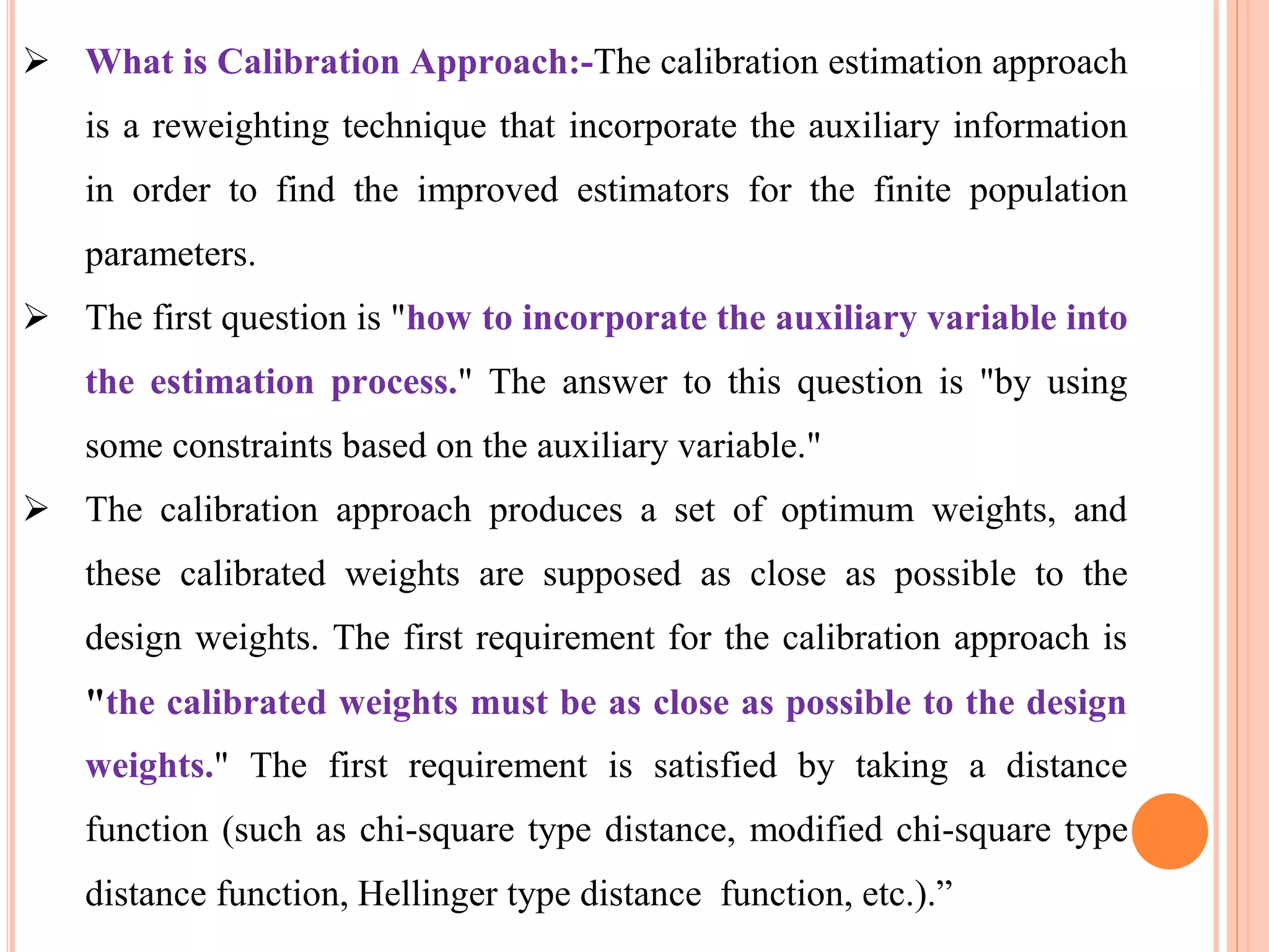 Calibration Approach For Parameter Estimation Pptx