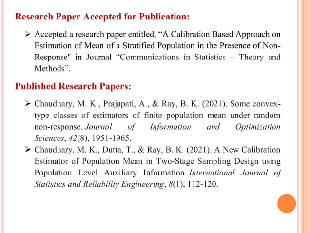 Calibration Approach For Parameter Estimation Pptx
