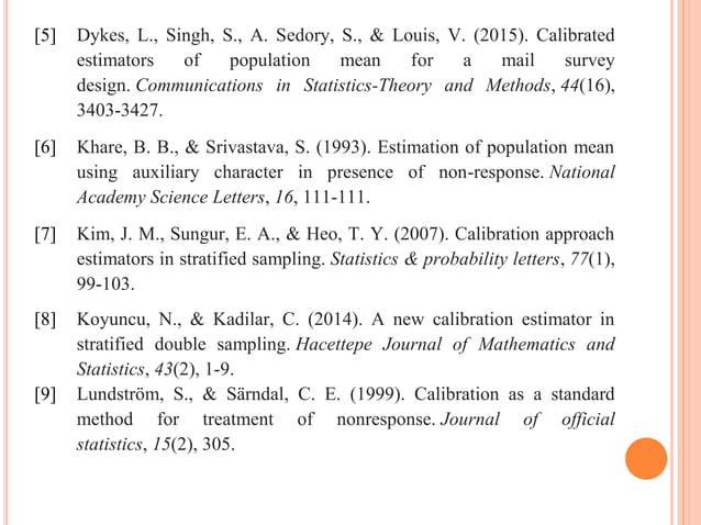 Calibration Approach For Parameter Estimation Pptx