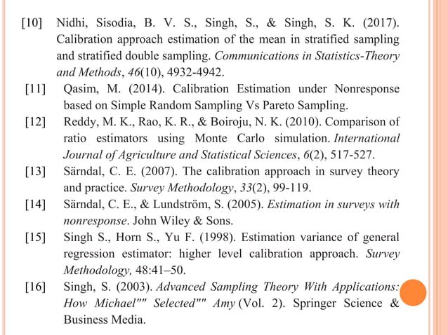 Calibration Approach For Parameter Estimation Pptx