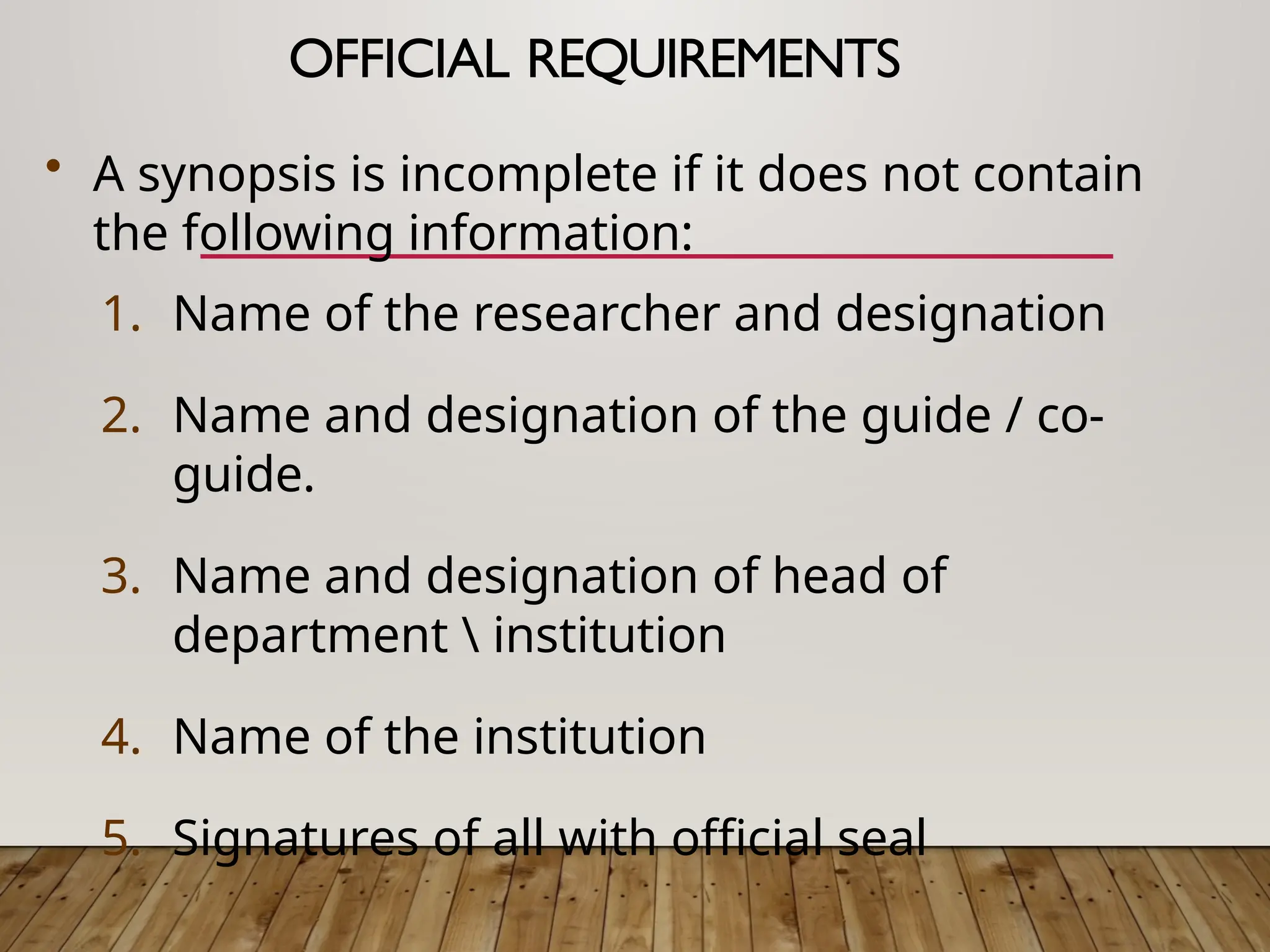synopsis its content types and how to write | PPTX