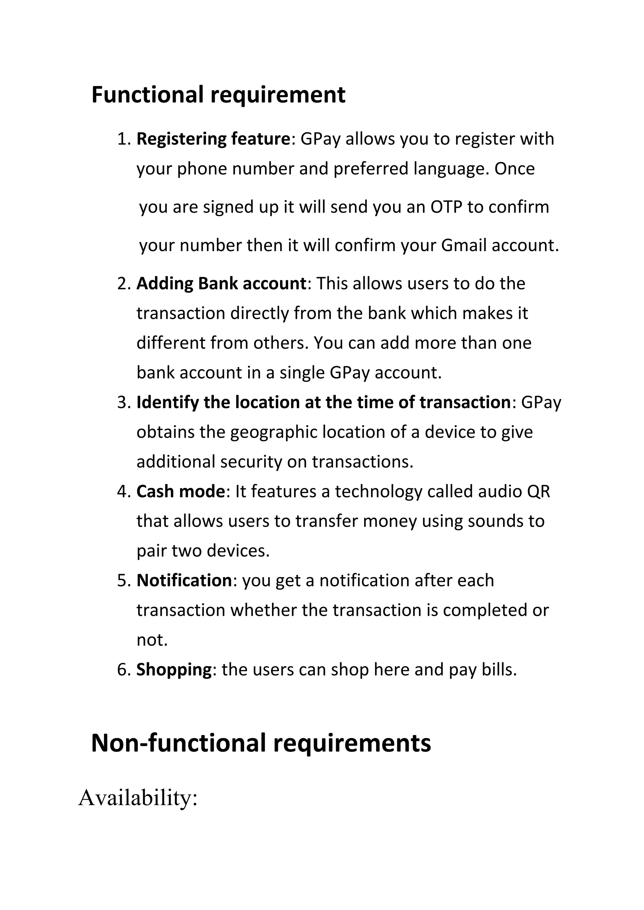 Synopsis for Gpay | PDF