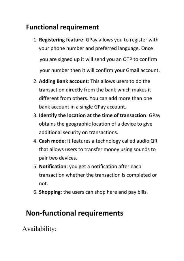 Synopsis for Gpay | PDF