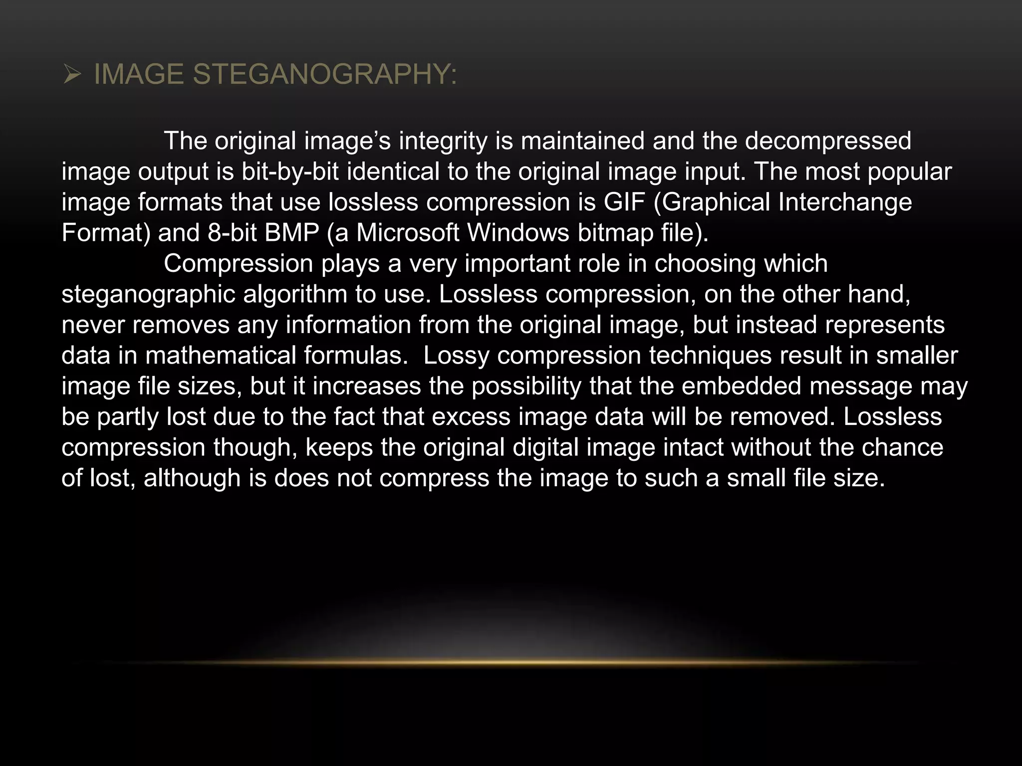 “Multimedia Steganography with Cipher Text and Compression ppt. | PPTX