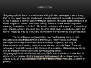 “Multimedia Steganography with Cipher Text and Compression ppt. | PPT