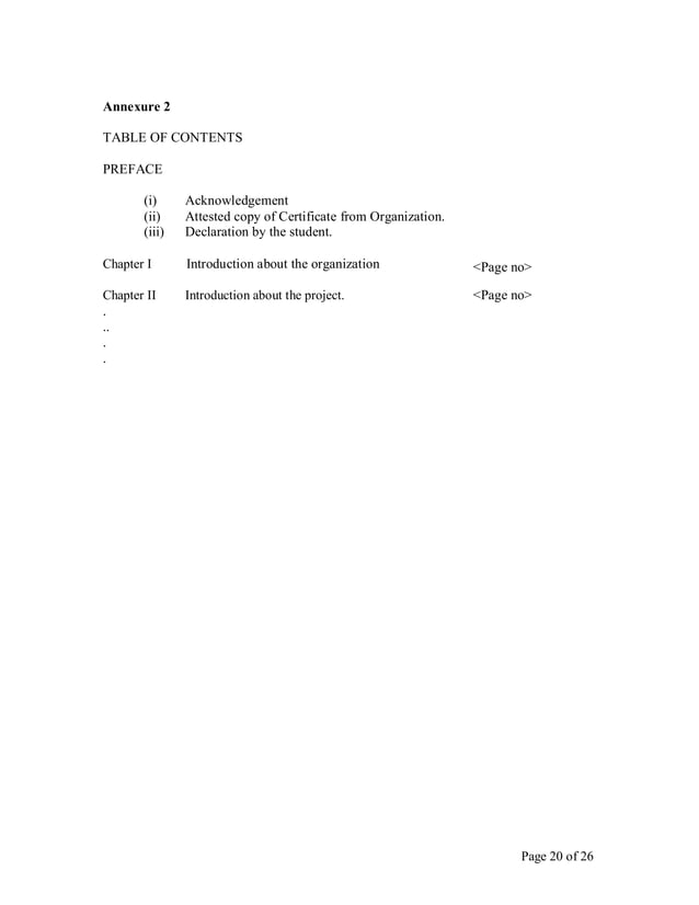 Synopsis format for project of BBA | PDF | Educational Assessment ...