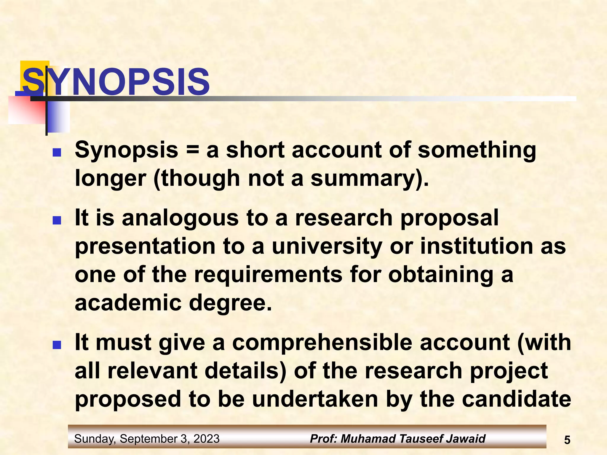 Synopsis -Study proposal.pptx
