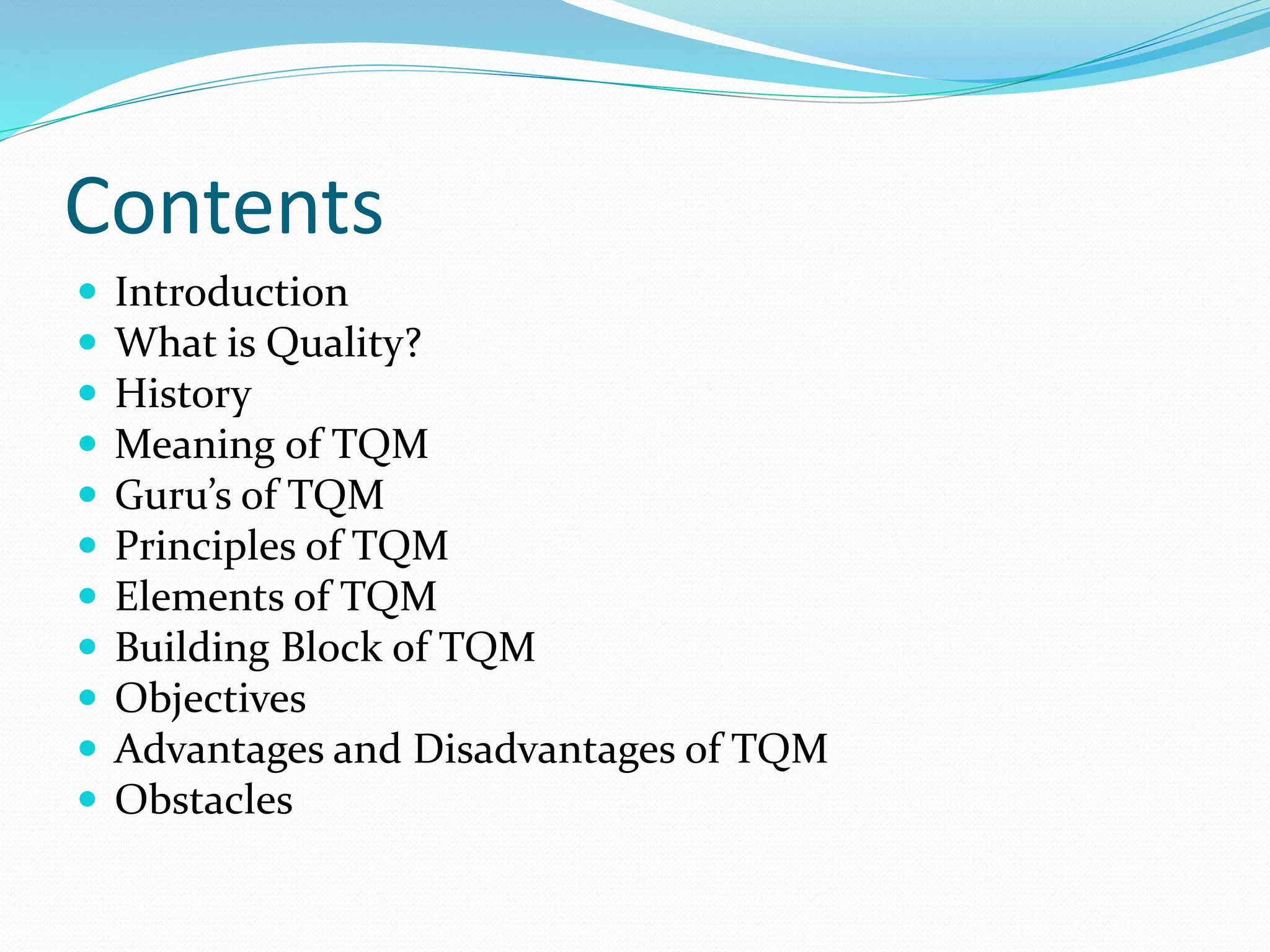 Total Quality Management... | PPTX