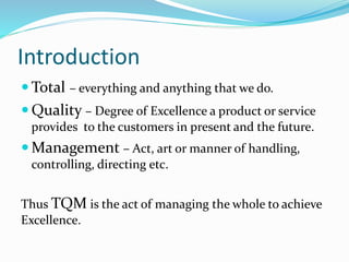 Total Quality Management... | PPTX