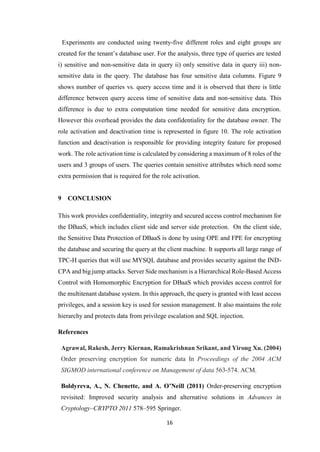 Sensitive Data Protection in DBaaS | PDF