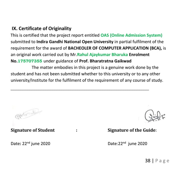 Ignou BCA 5th semester mini project report. | DOCX | Web Development ...