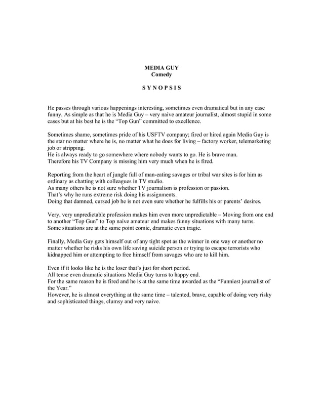 MEDIA GUY Synopsis | DOC