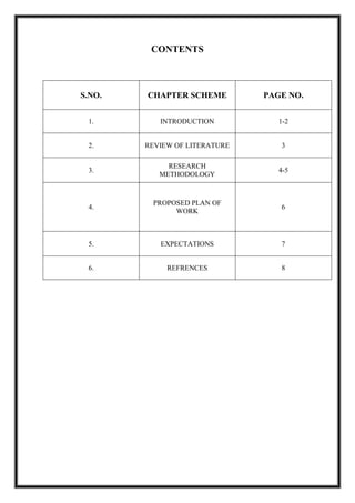 FINANCE RESEARCH REPORT SYNOPSIS | PDF