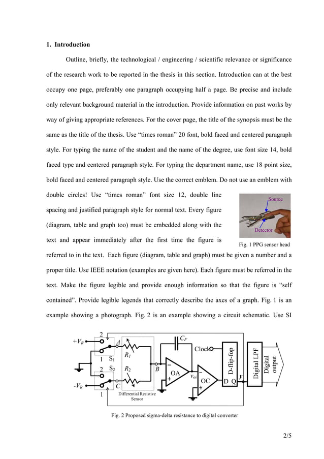 Synopsis format | PDF | Desktop Publishing | Computer Software and Applications
