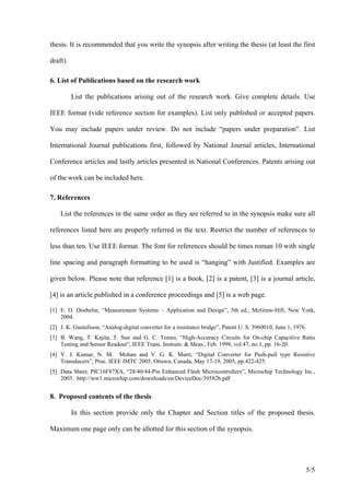 Synopsis format | PDF