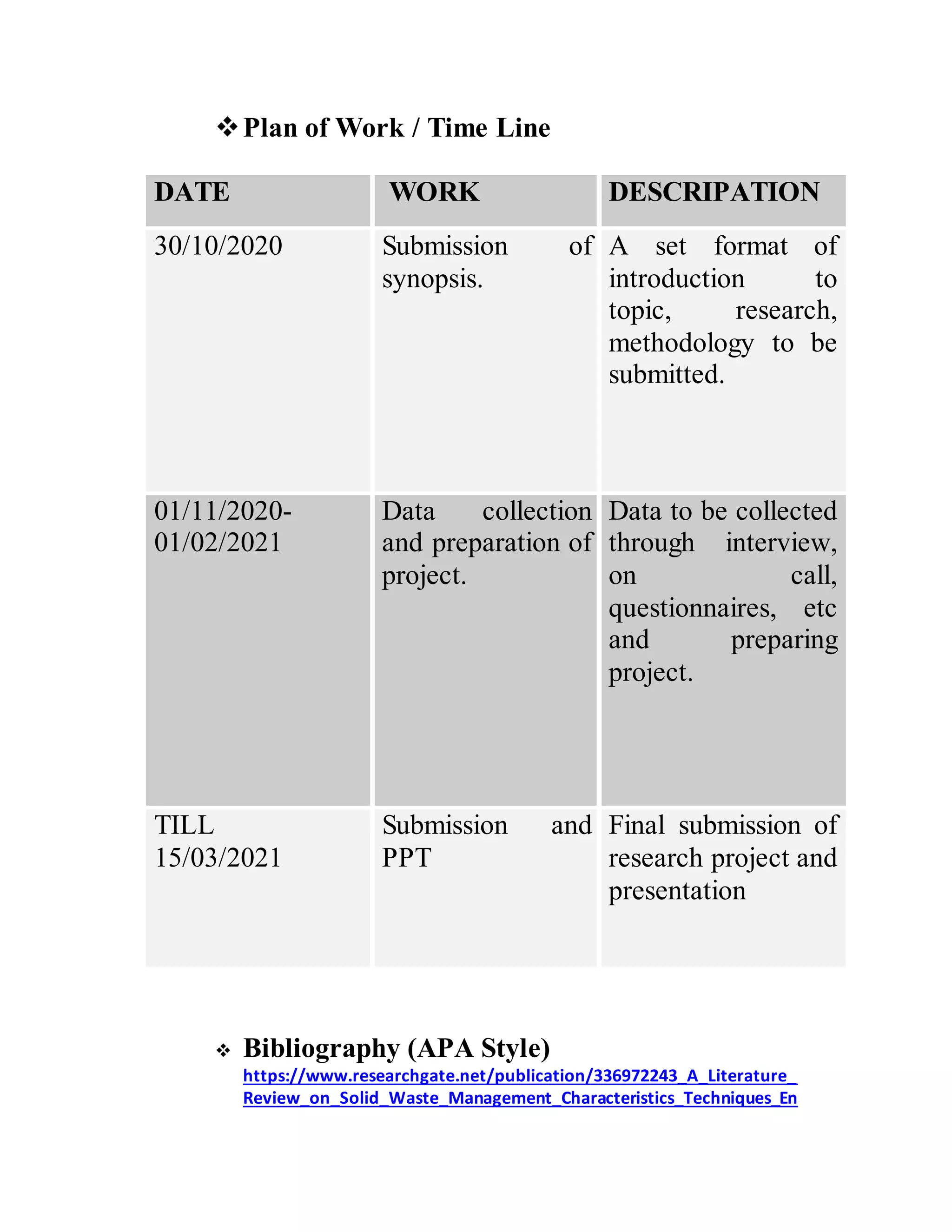waste management research topic | DOC