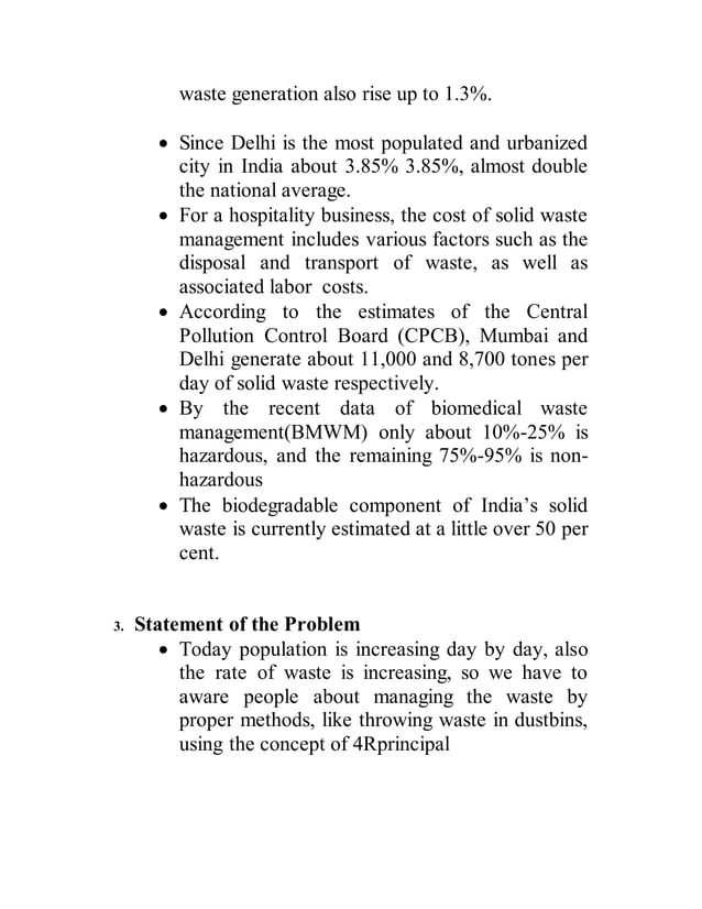 waste management research topic | DOC