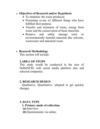 waste management research topic | DOC