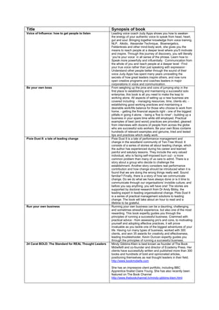 Synopsis for web | PDF