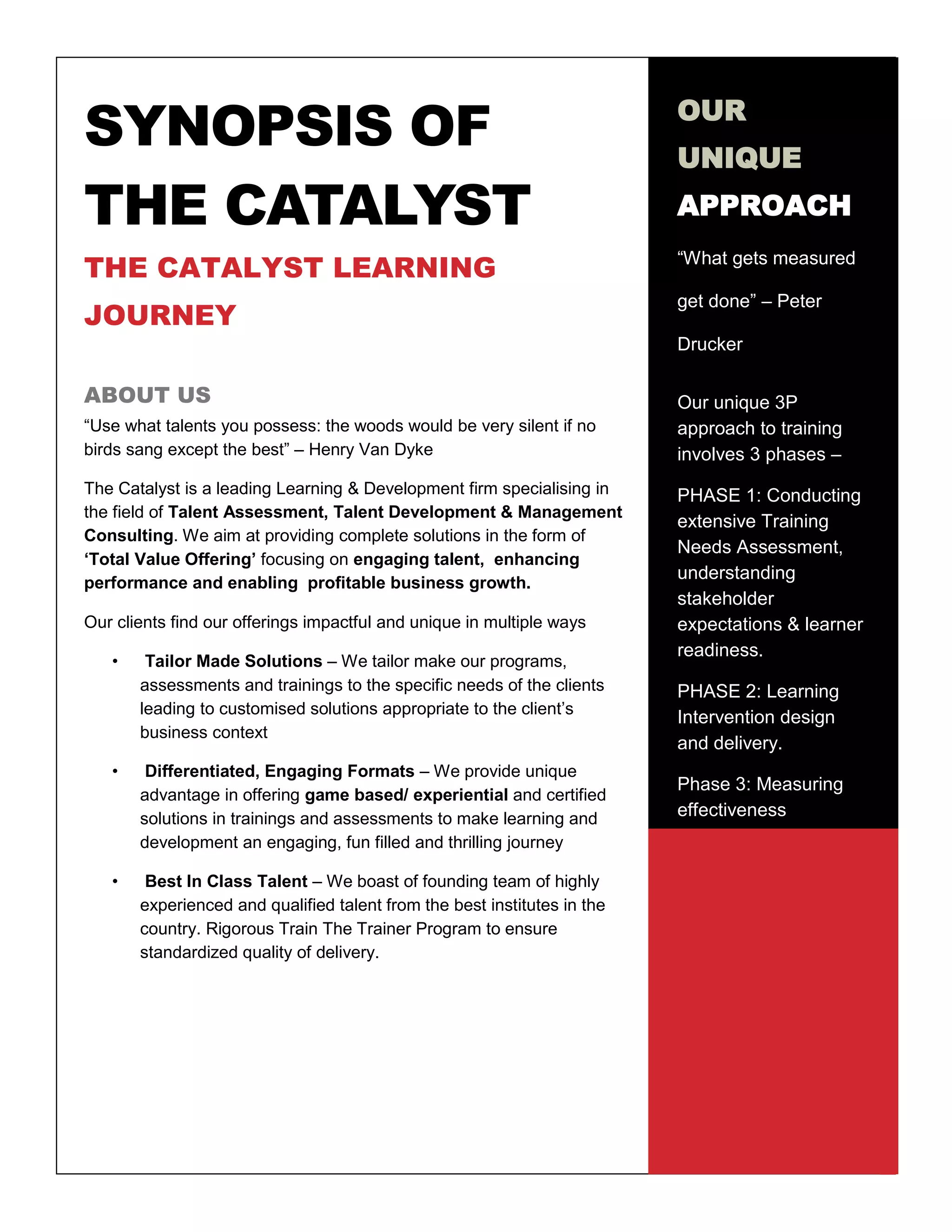 Synopsis of the catalyst | PDF