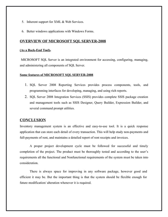 Synopsis on inventory_management_system | PDF | Databases | Computer ...