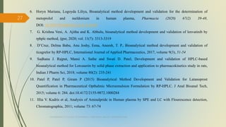 Development of analytical method by RP-HPLC for marketed drug formulation in Rat plasma | PPTX