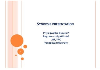 Synopsis Presentation | PDF