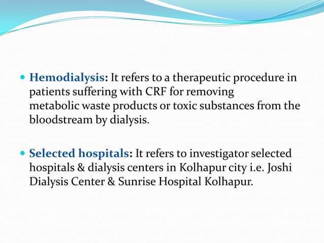 Synopsis presentation ppt 2 | PPTX | Diseases and Conditions | Medical ...