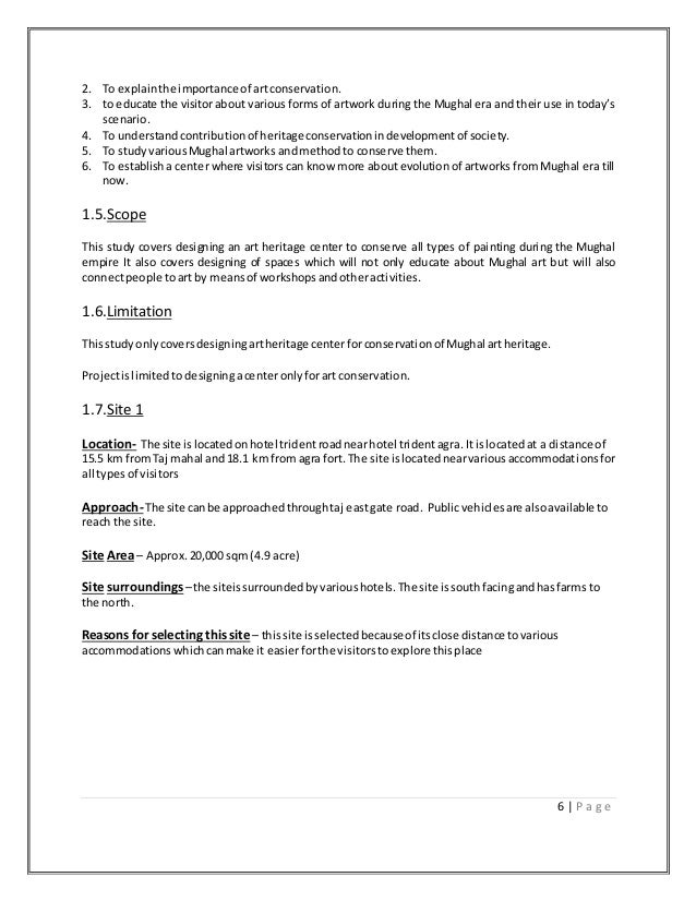 Architectural Thesis Synopsis Architectural Thesis Synopsis