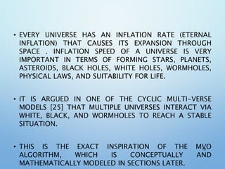 Improved Multi Verse Optimization Algorithm for solving Multiobjective optimum load dispatch | PPT