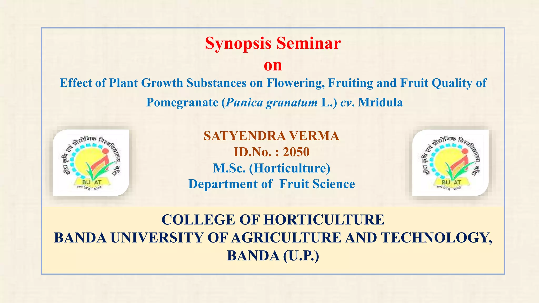 Synopsis Seminar (Satyendra Verma).pptx