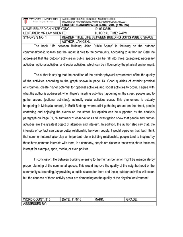 Synopsis template | PDF